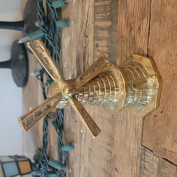 Vintage | Accents | Vintage Dutch Brass Windmill Bell | Poshmark